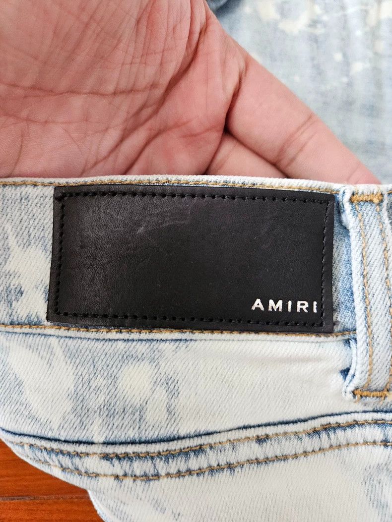 Amiri AMIRI Distressed Rhinestone Denim Jeans - dmc | Grailed
