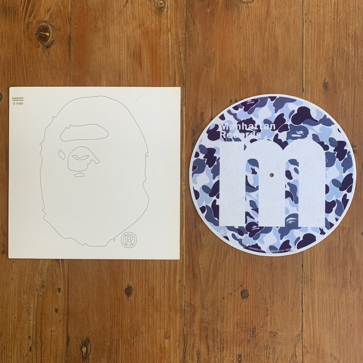 Bape APE SOUNDS RECORD + BAPE X MANHATTAN RECORDS SLIP MAT | Grailed