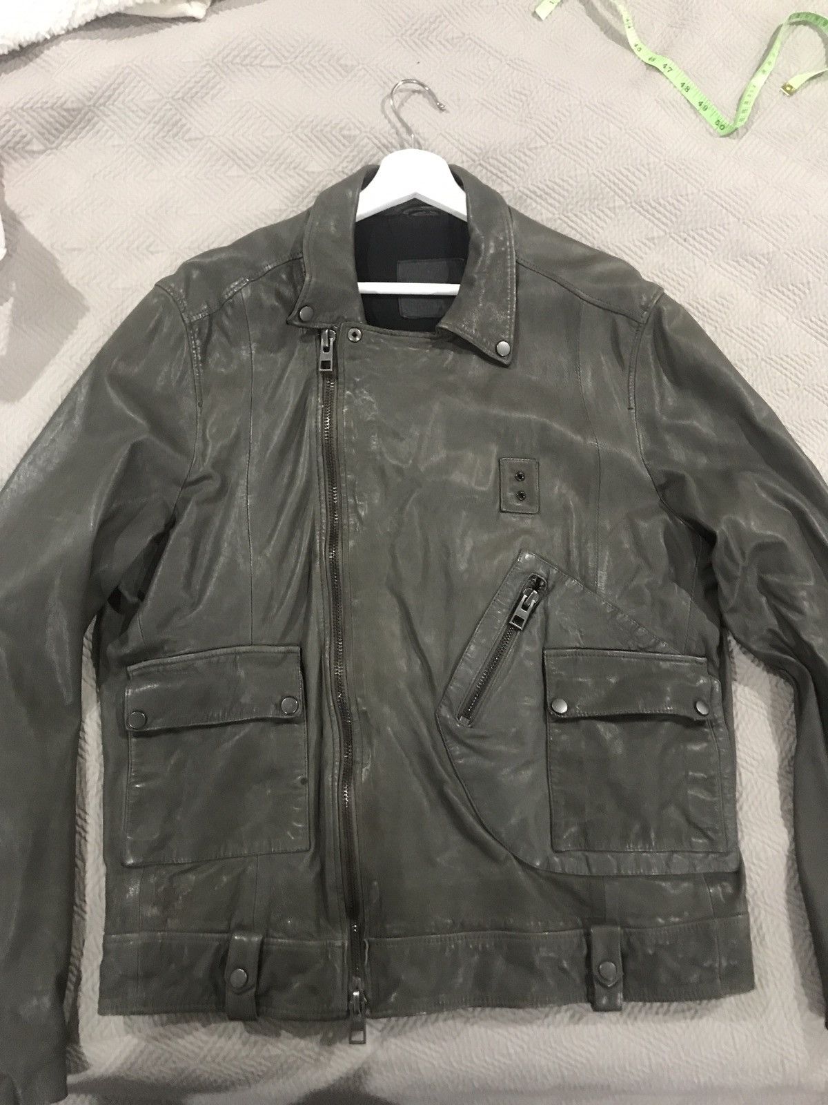 Allsaints Brand new All Saints Leather Cargo Biker Jacket | Grailed