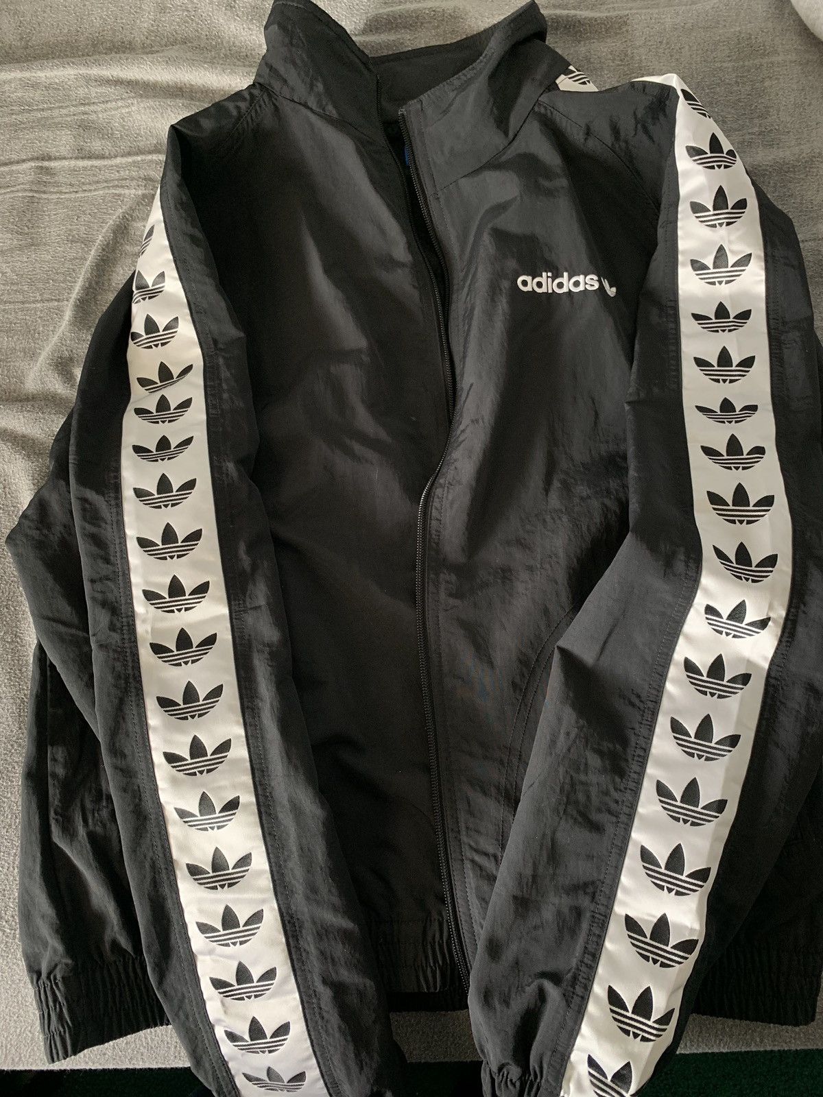 Adidas Adidas TNT Tape Logo Windbreaker | Grailed
