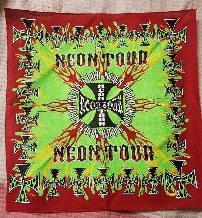 Playboi Carti Playboi Carti Bandana Die Lit Neon Tour | Grailed