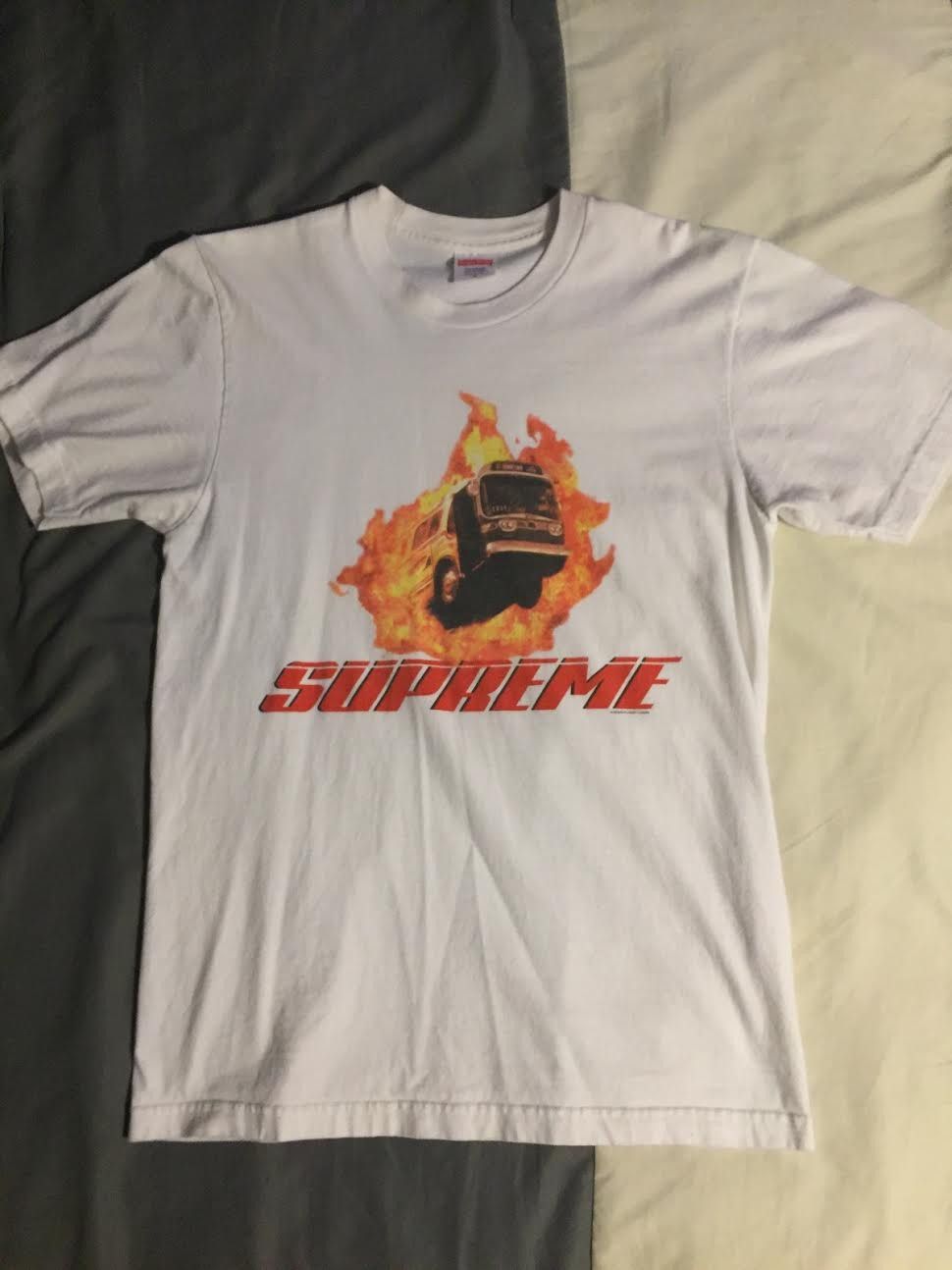 Supreme Bus tee white | Grailed