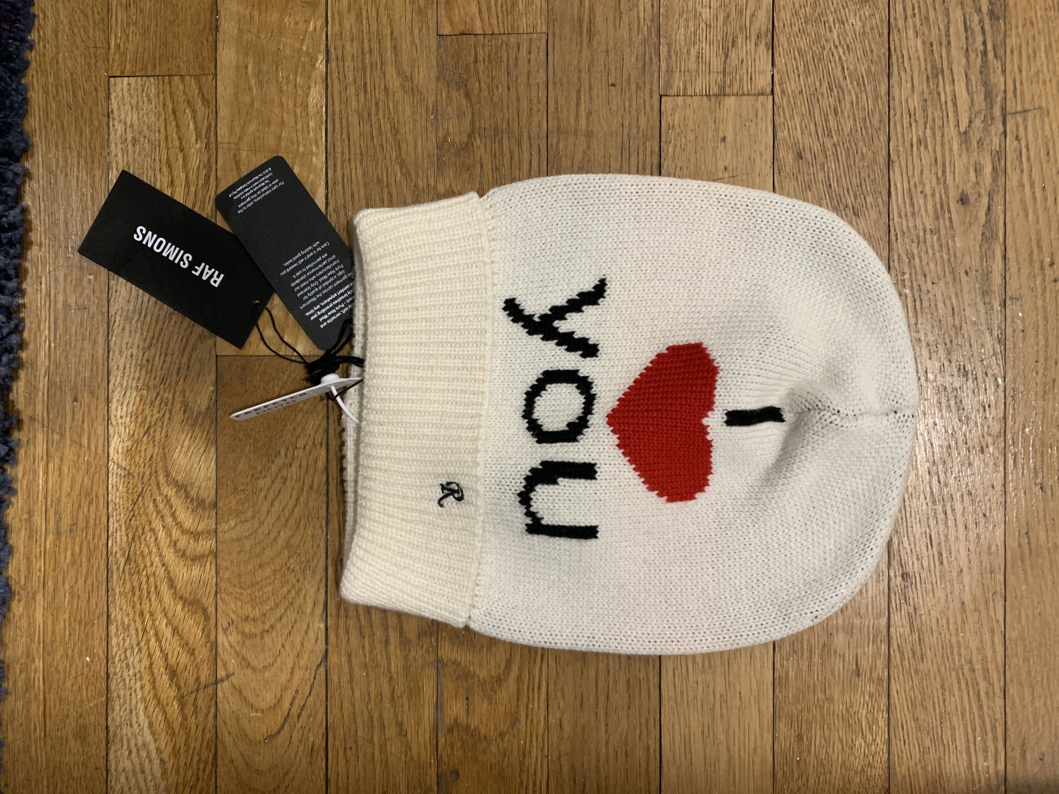 Raf Simons Raf Simons I Love you Beanie | Grailed