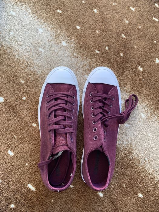 Converse Plush Suede Ox Sneaker Dark Sangria | Grailed