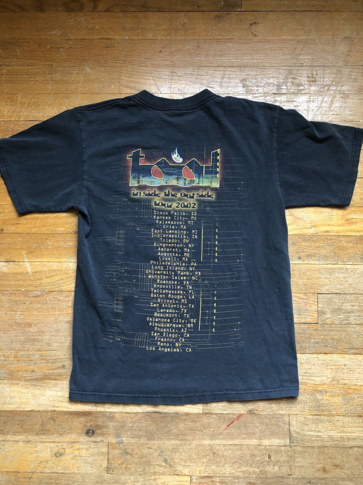 Vintage 2002 Tool Band T-shirt // Concert Tour inside the outside | Grailed