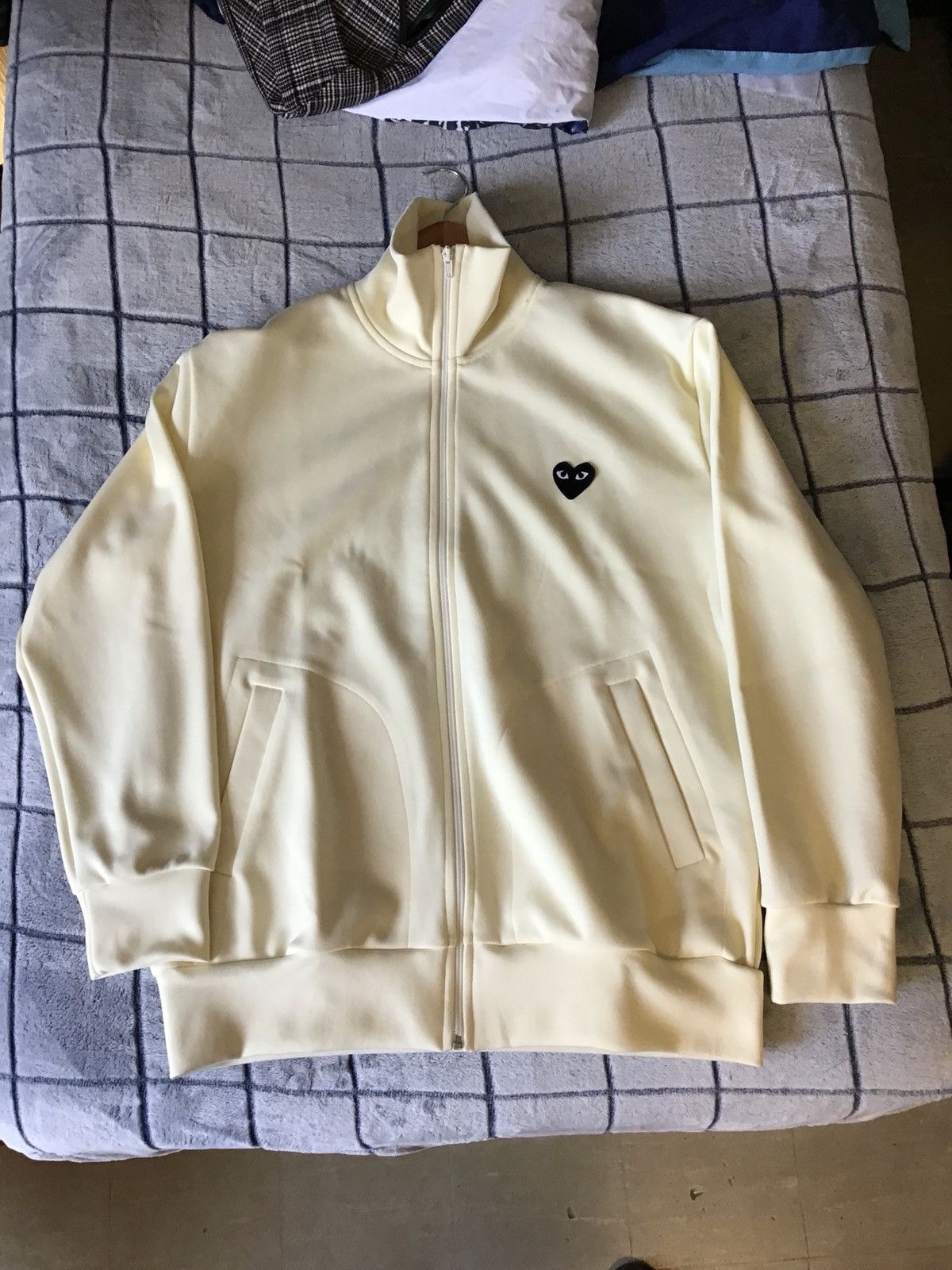 Comme des Garcons PLAY ABSOLUTE LAST DROP CDG black heart track jacket ...