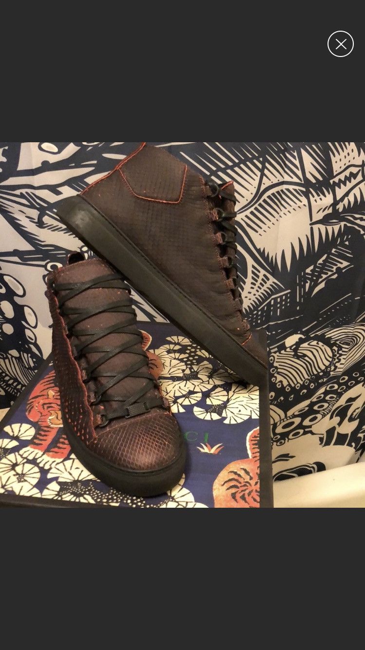Balenciaga Balenciaga Red Python Arena | Grailed