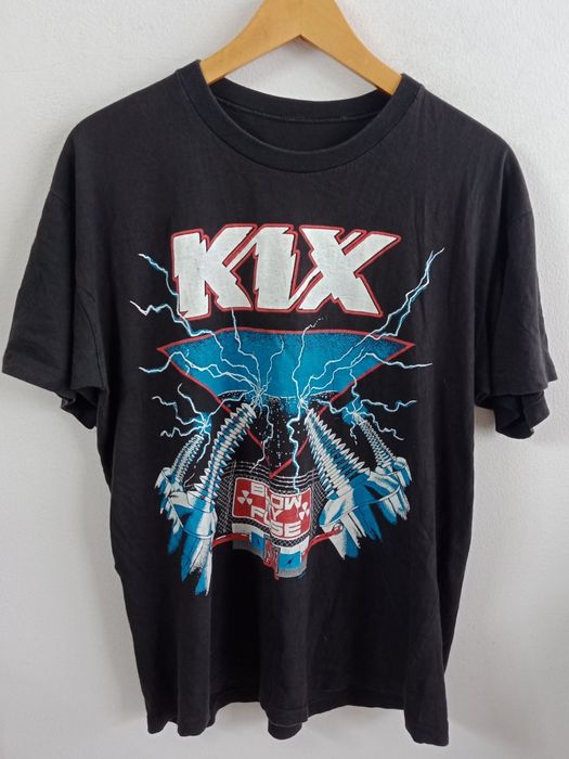 Vintage Vintage 80s KIX blow my fuse japan tour 1989 single stich shirt ...