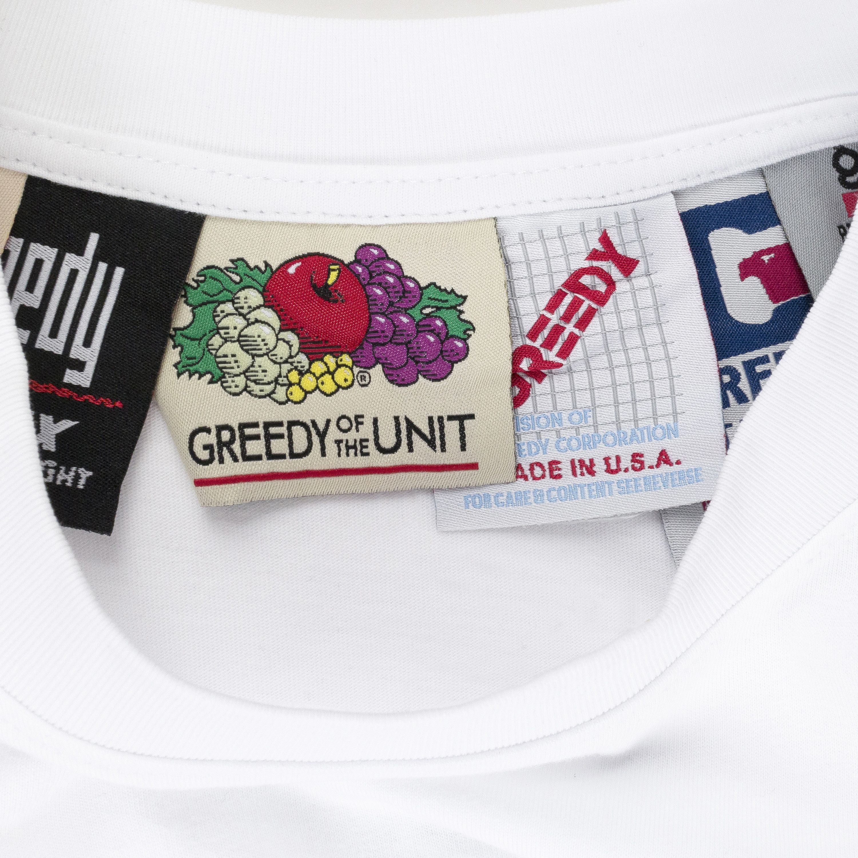 Greedy Unit WHITE MULTI TAG T-SHIRT SIZE XL | Grailed