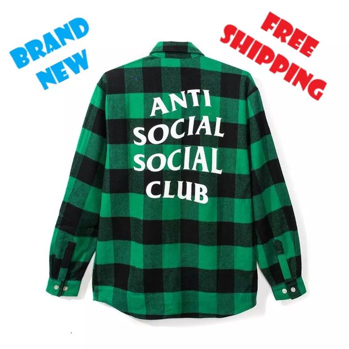 Anti Social Social Club ASSC Antisocial Social Club Flannel - Small ...