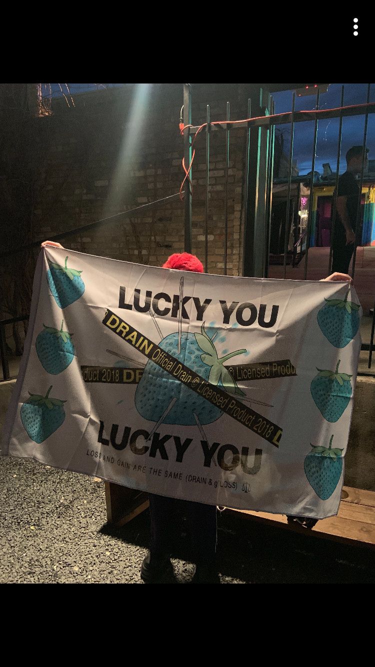 Sad Boys Sbe Merch Drain Gang Flag | Grailed