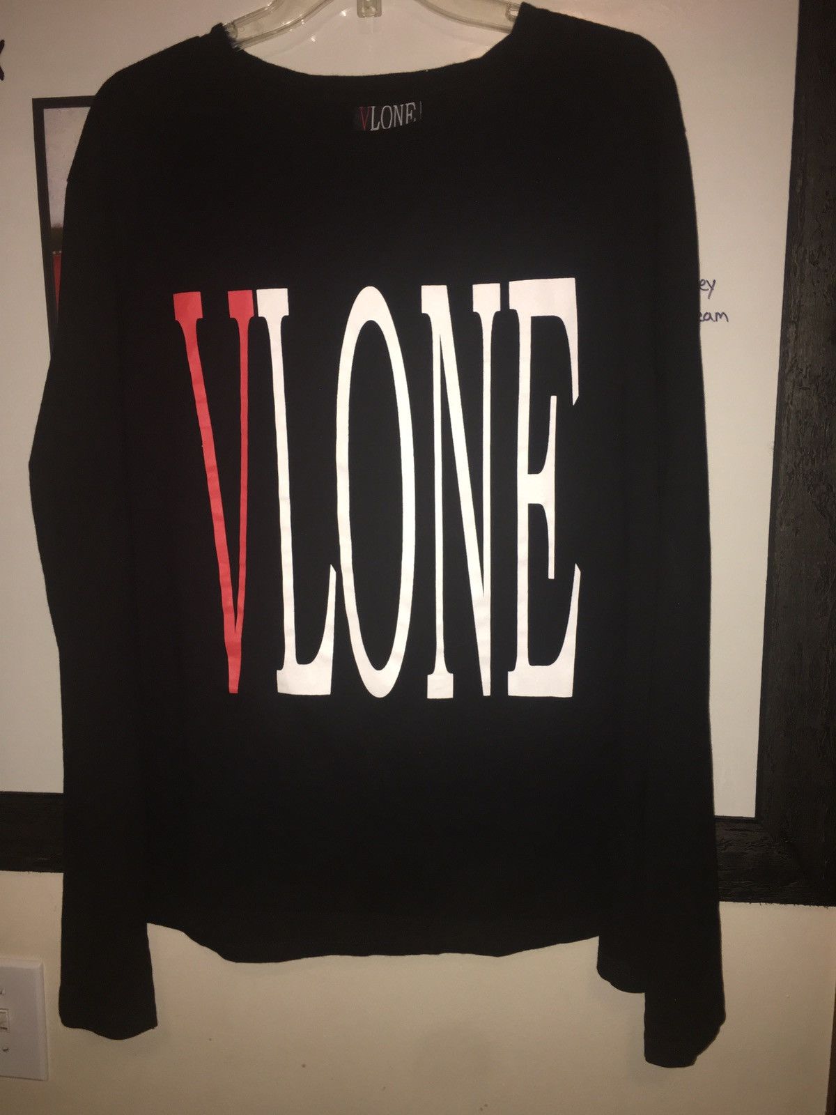 Vlone LAST PRICE:VLONE Black OG Reversible Long Sleeve | Grailed