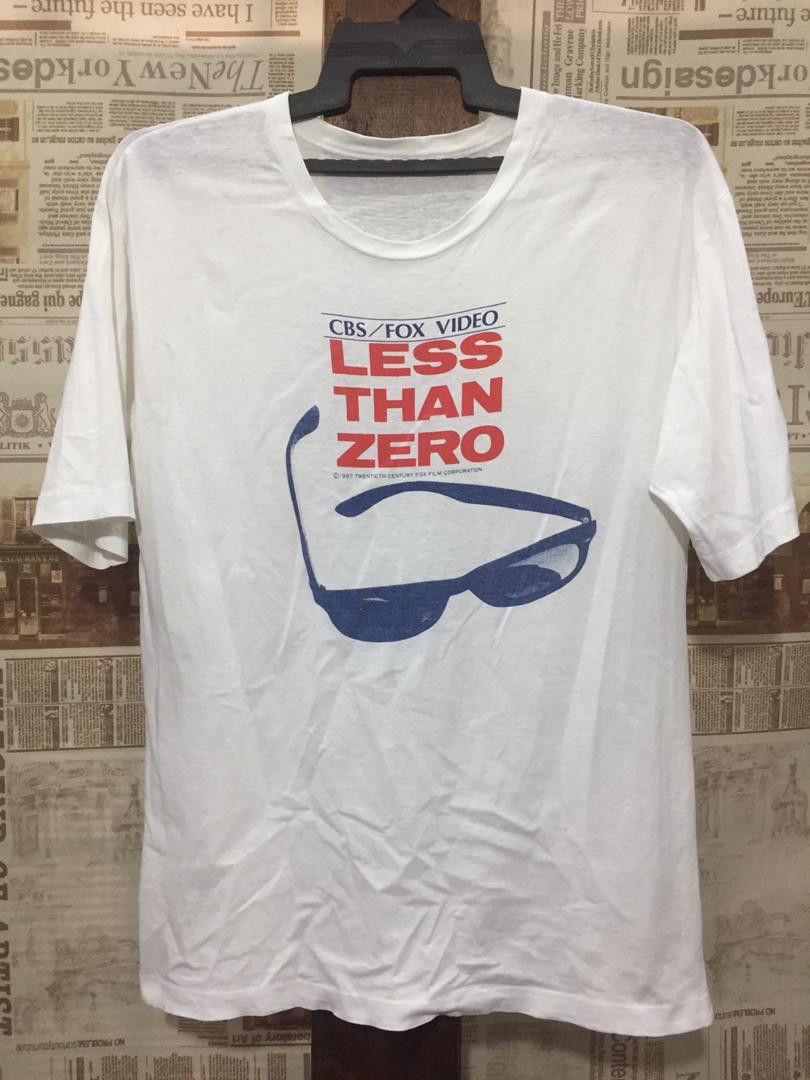 Vintage LESS THAN ZERO @1987 TWENTIETH CENTURY FOX FILM t shirts | Grailed