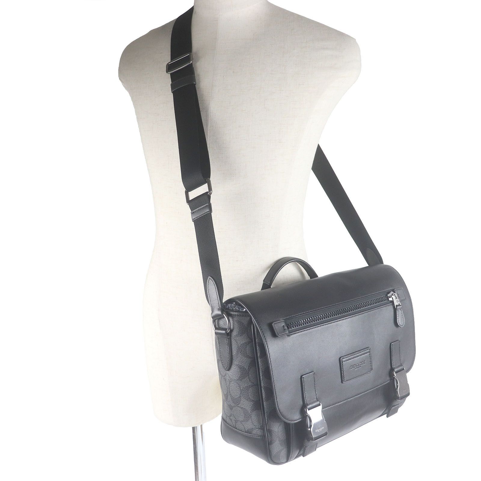 Coach Coach COACH Signature Leather Shoulder Bag Leather Shoulder Bag ...