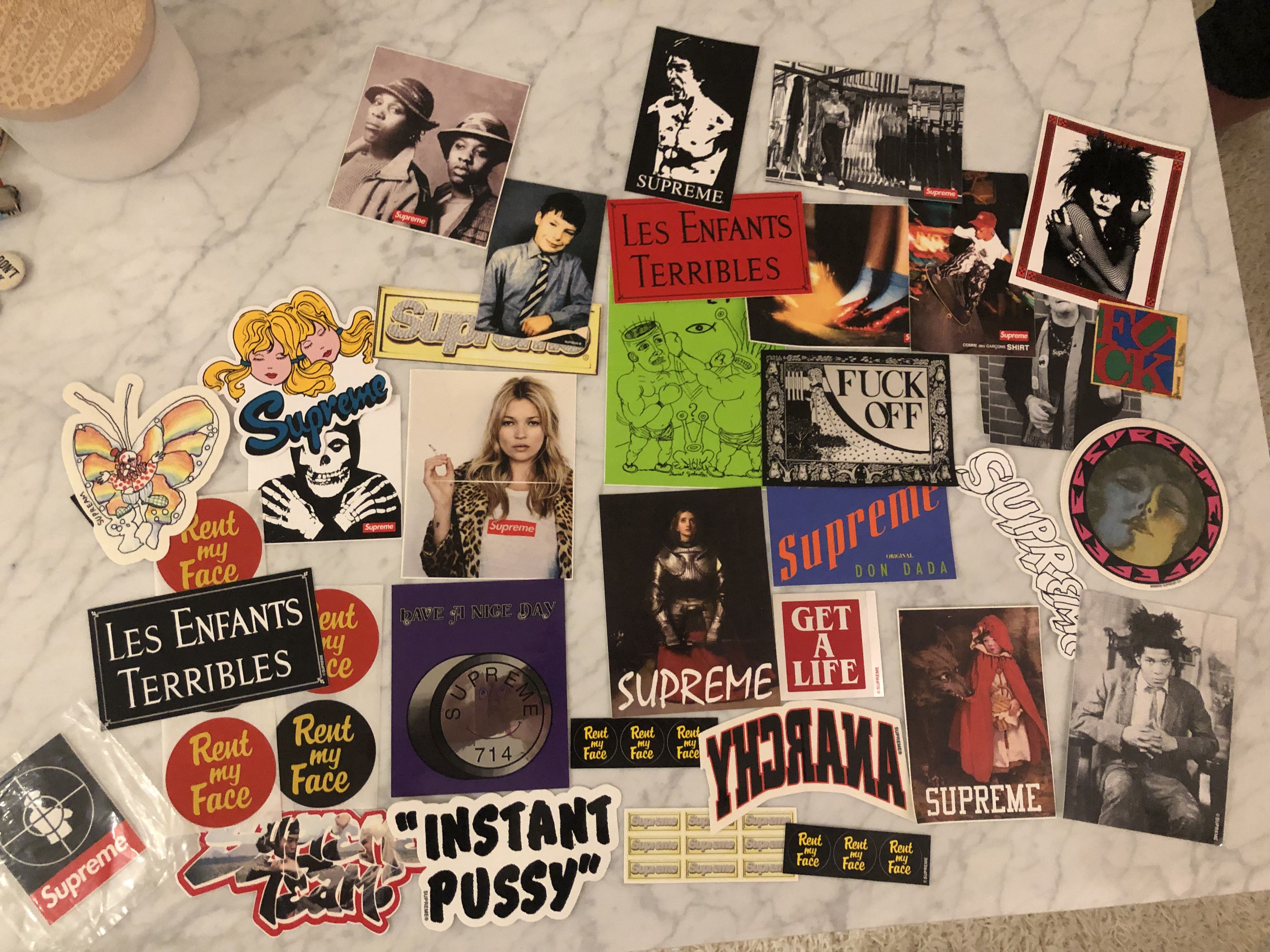 Supreme Rare OG Supreme Box logo sticker set collection lot | Grailed