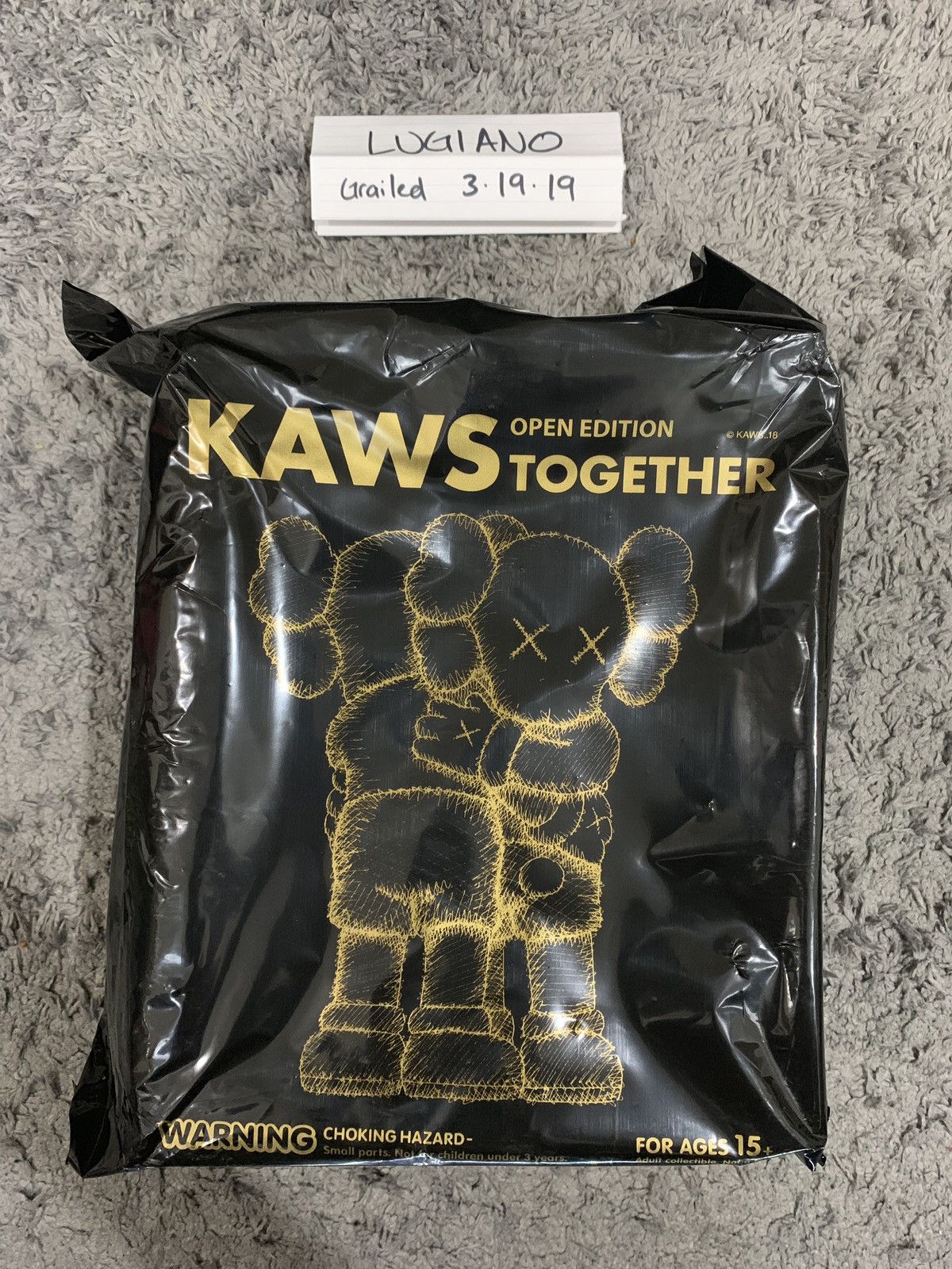 Kaws × Medicom Toy KAWS: Together (BLACK) | Grailed