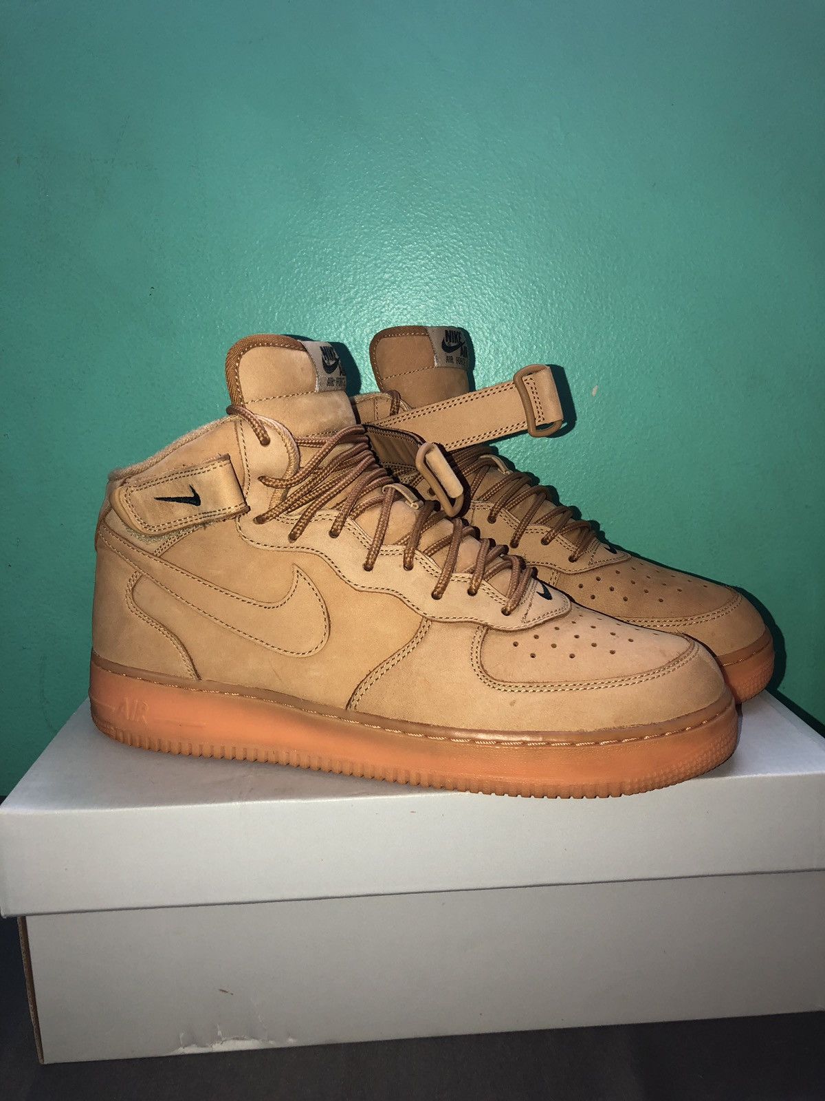 Nike Nike Air Force 1 prm Mid “Wheat” | Grailed