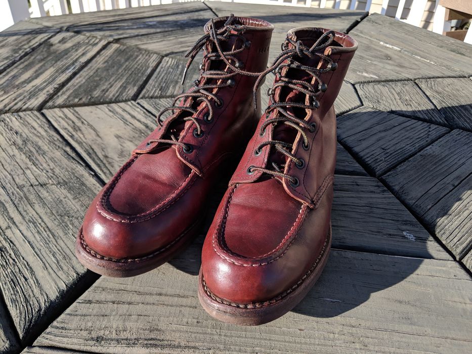 Red Wing Red Wing 213 Oxblood Moc Toe Boots | Grailed
