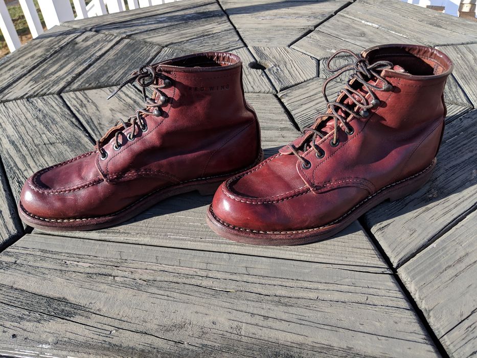 Red Wing Red Wing 213 Oxblood Moc Toe Boots | Grailed