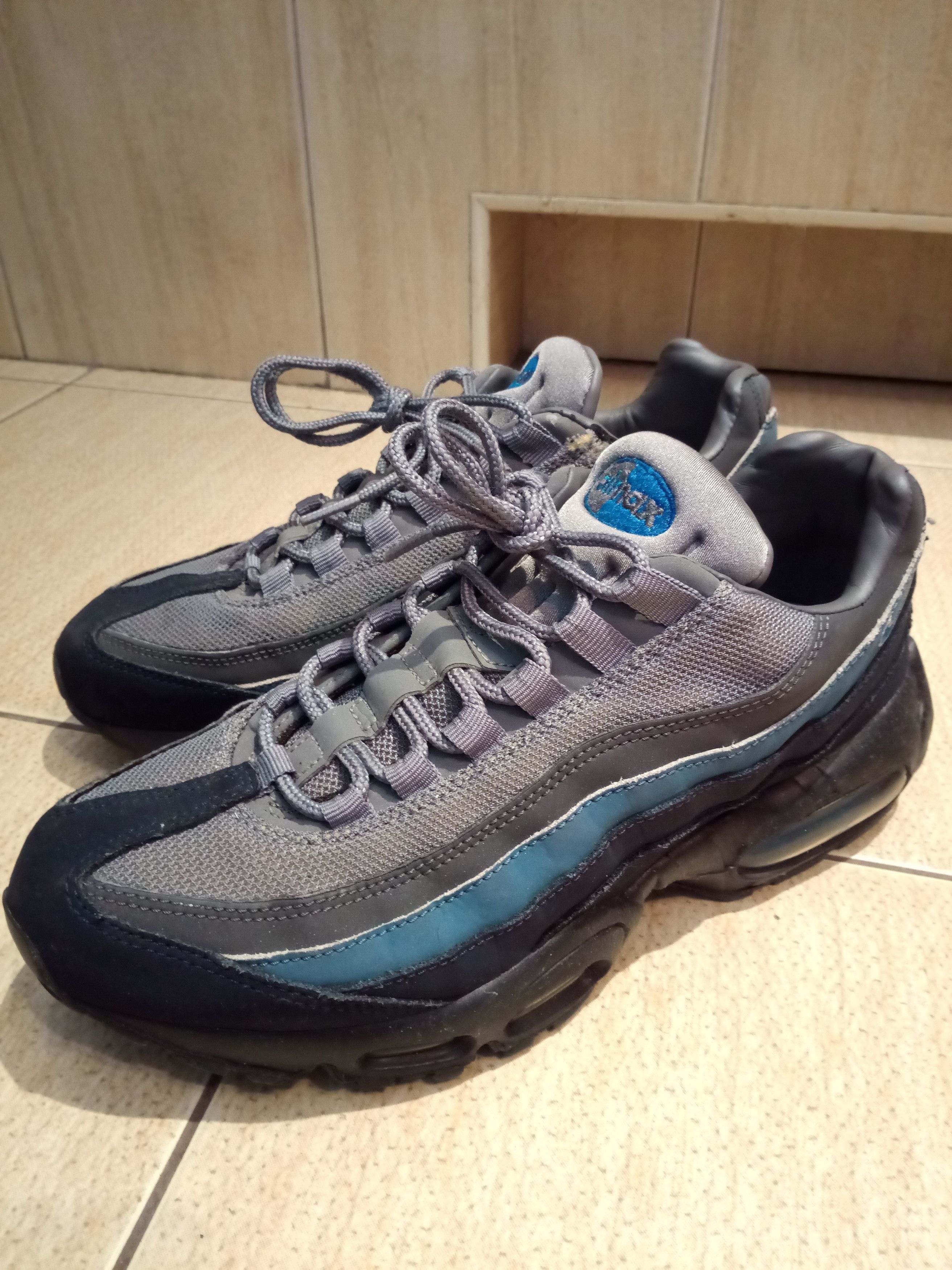 Nike Nike air max 95s blue grey dark colorway | Grailed