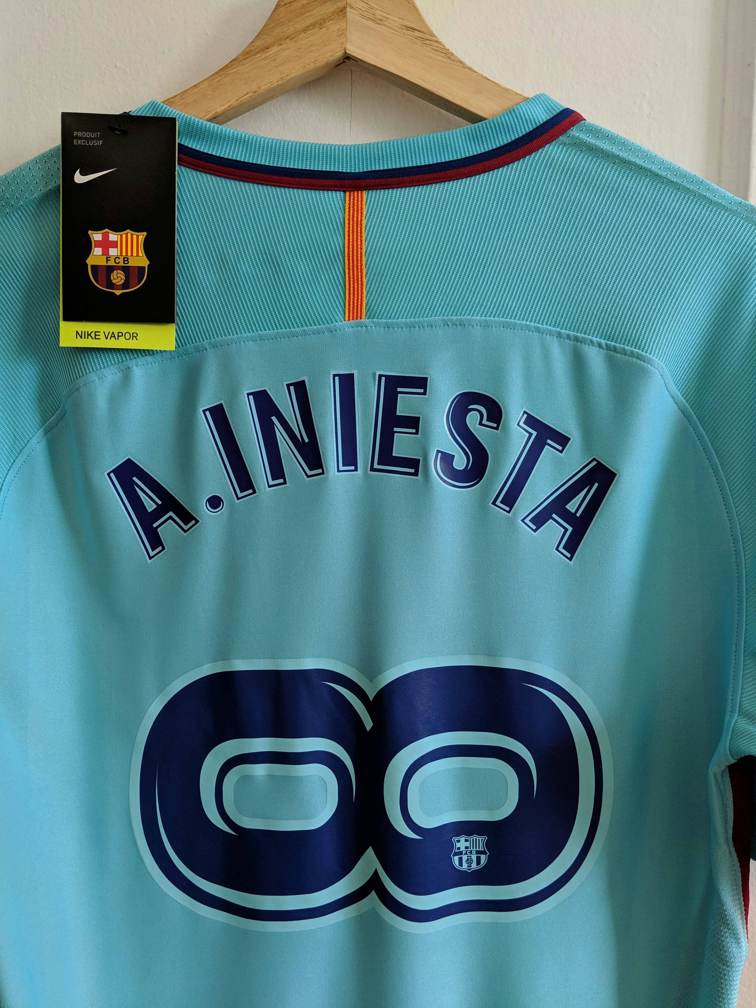 Nike New Nike 2017/18 #Infinit8Iniesta Special Edition FC Barcelona ...