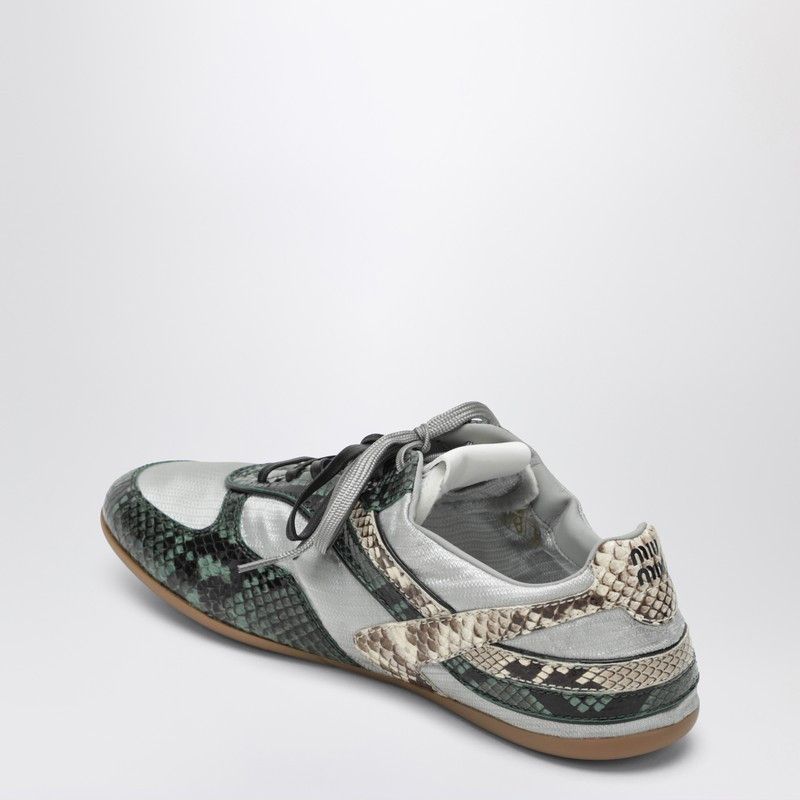 Miu Miu Miu Miu Gymnasium Sneakers In Technical Fabric And Ayers Python ...