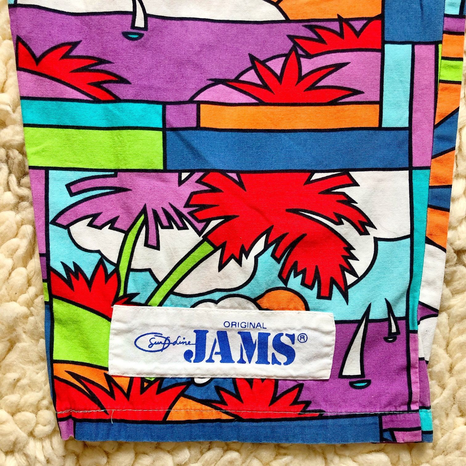 Jams World RAD! 80s 90s Vintage Jams Multicolored Shorts Hawaii | Grailed