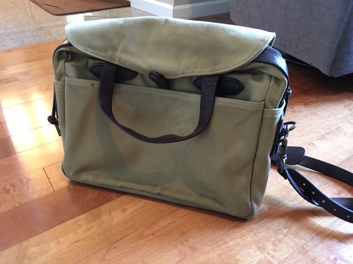 Filson Filson 257 - Rugged Twill Large Briefcase/Computer Bag - Tan ...