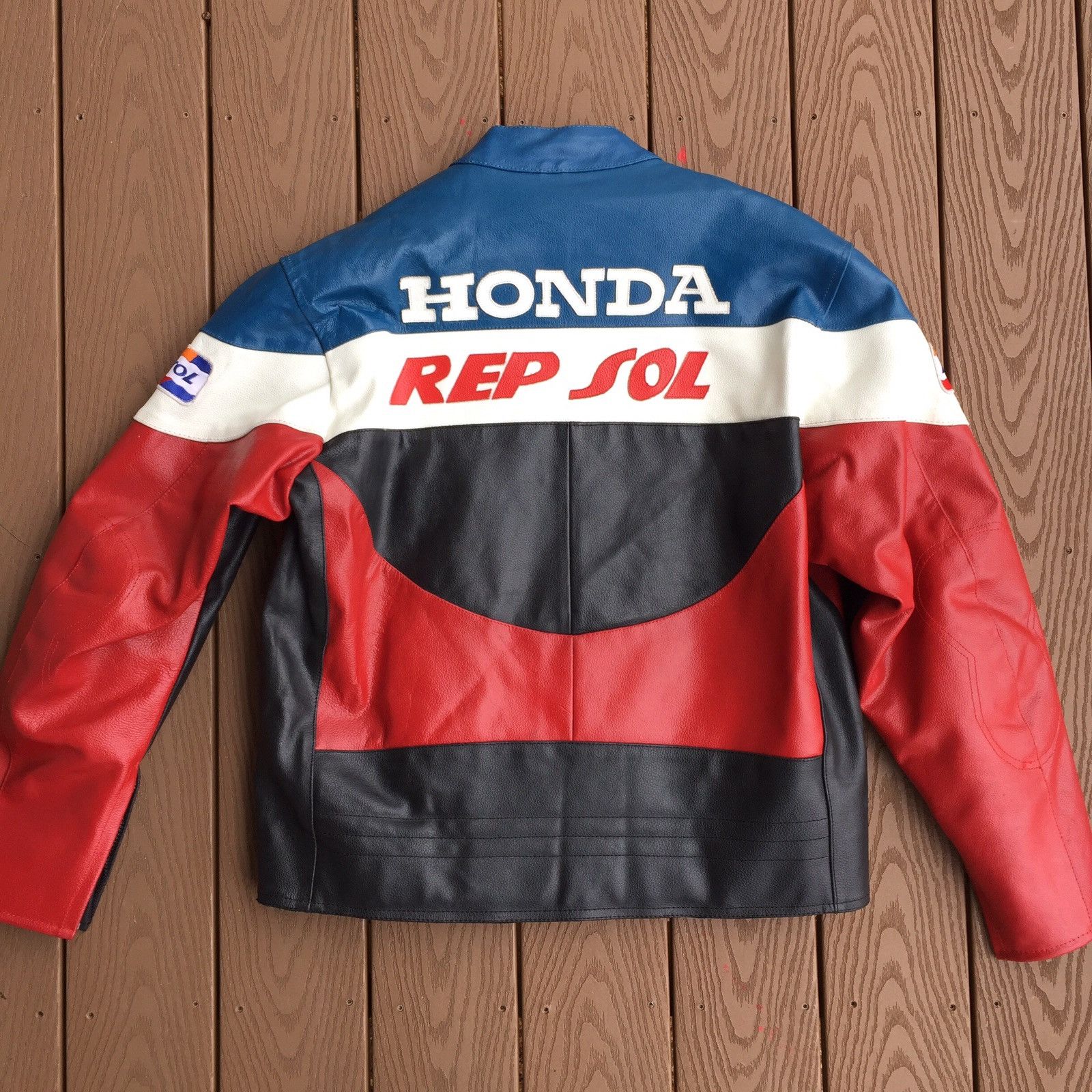 Honda Vintage Honda Racing Motorcycle Leather Jacket 90s Large | Grailed
