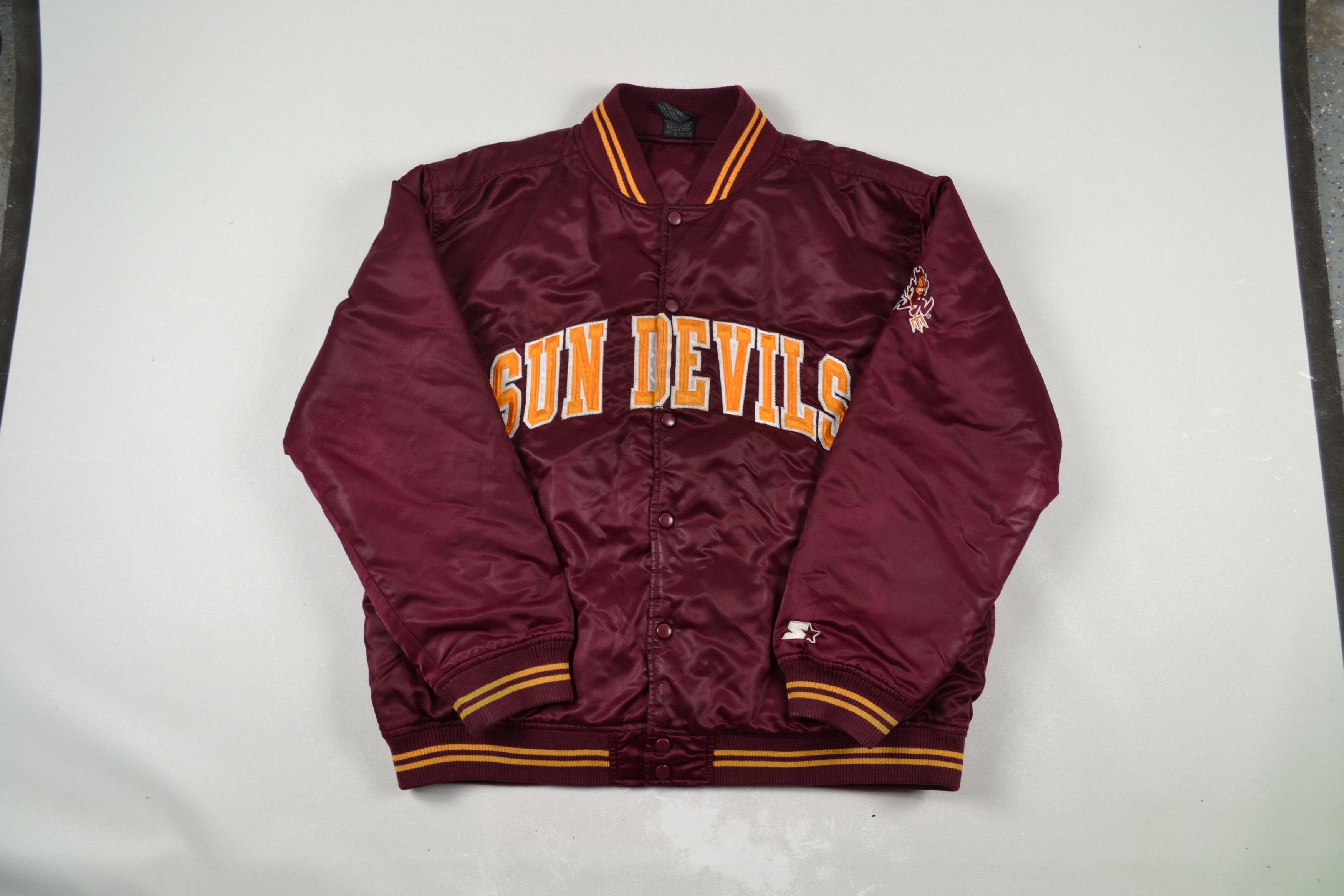 Starter Arizona State Sun Devils Starter Jacket Satin Bomber 90s | Grailed