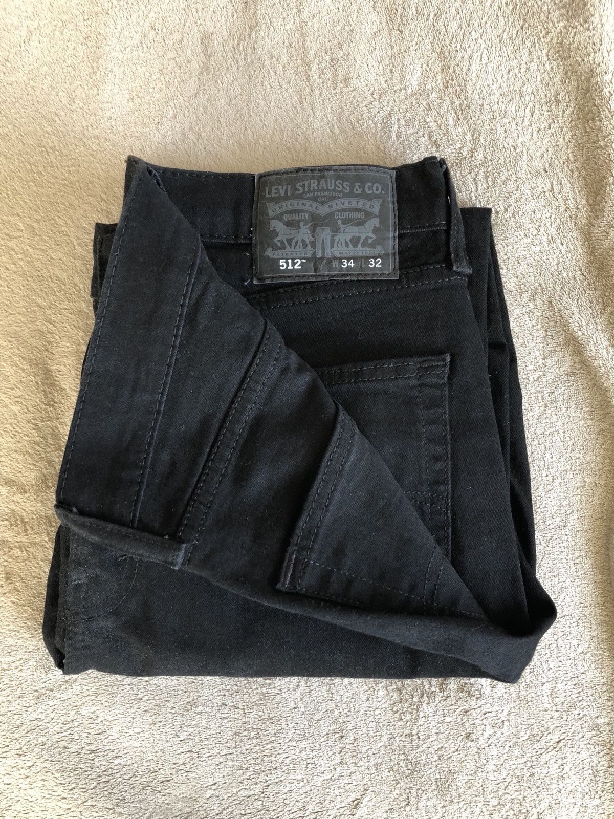 Levi's Levis 512 Black Denim Jeans | Grailed