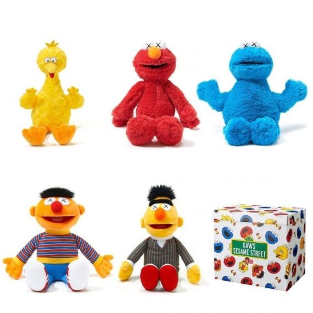 Kaws Kaws X uniqlo sesame street stuffed doll (prices for each) | Grailed