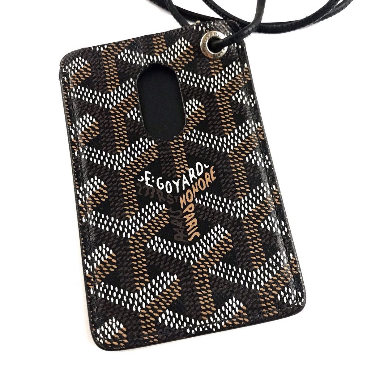 Goyard Goyardine Lanyard ID Card Holder Wallet | Grailed