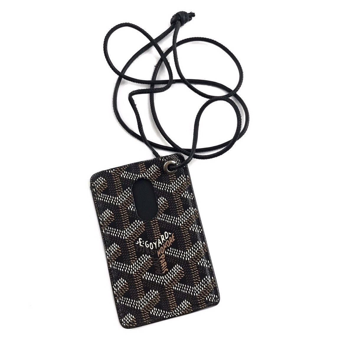 Goyard Goyardine Lanyard ID Card Holder Wallet | Grailed
