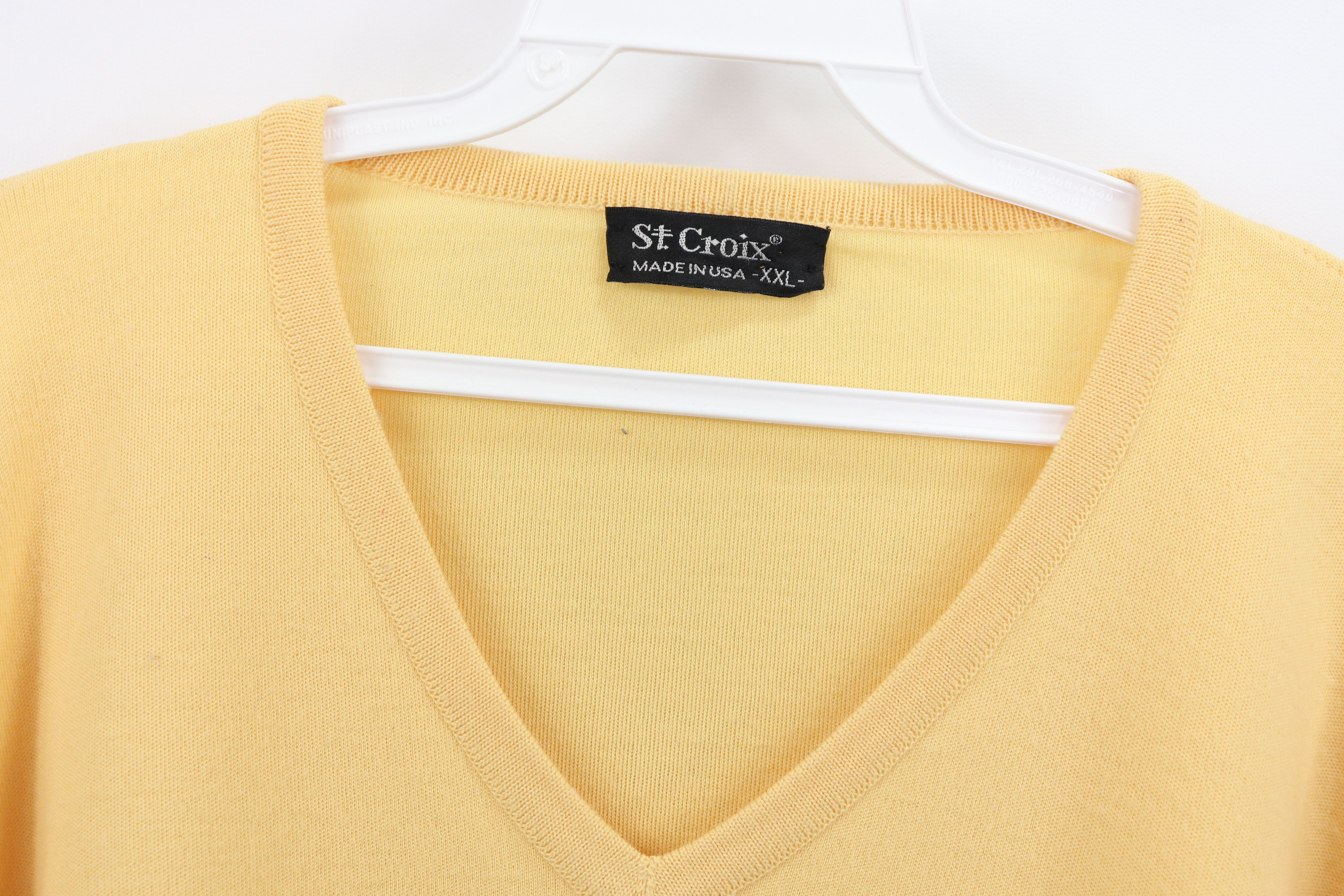 St. Croix St Croix Mens 2XL XXL Long Sleeve V-Neck Wool Casual Sweater ...