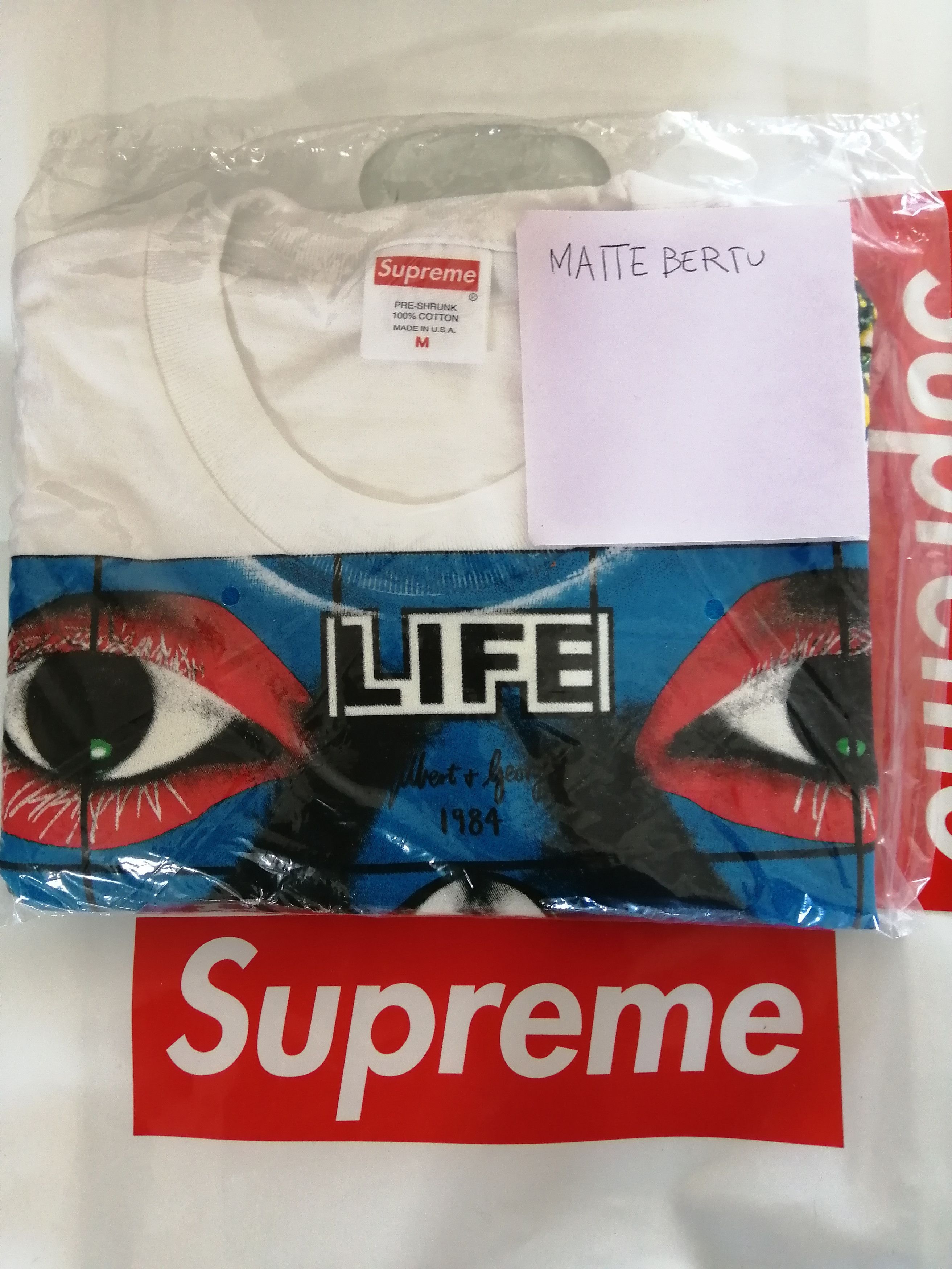 Supreme GILBERT & George Supreme LIFE tee | Grailed