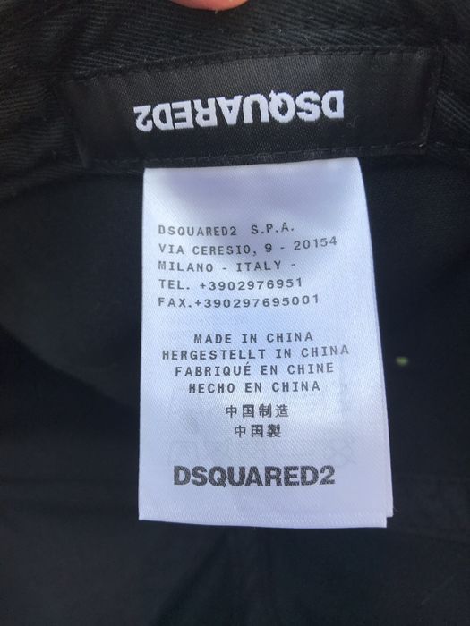 Dsquared2 Dsquared DSQ Brothers Logo Paint Splatter Cap | Grailed