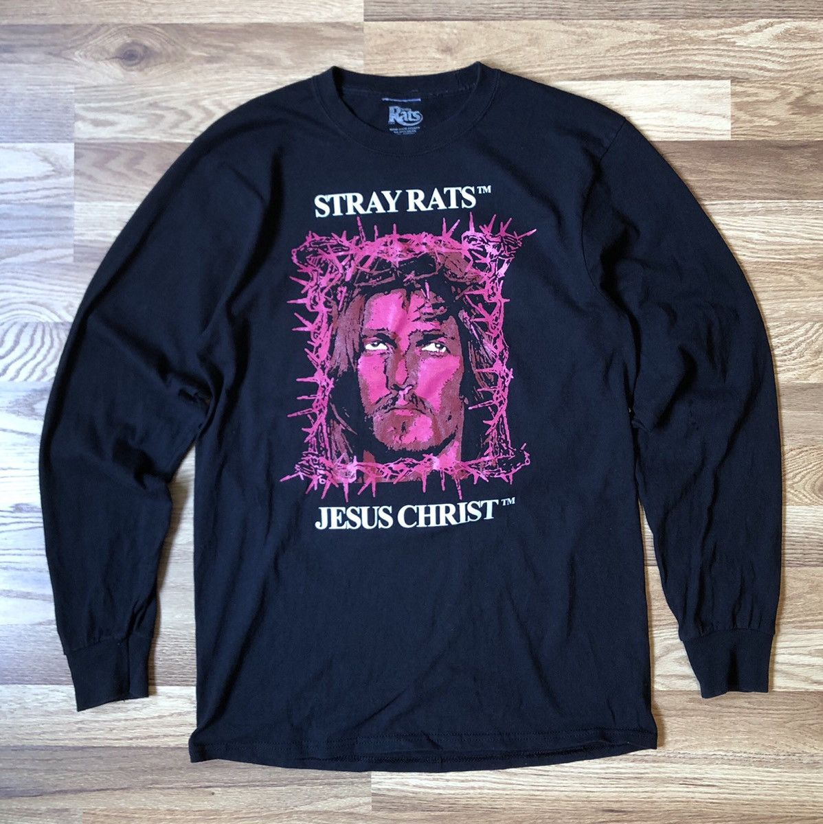 Stray Rats Stray Rats Jesus Christ LS Tee Shirt | Grailed
