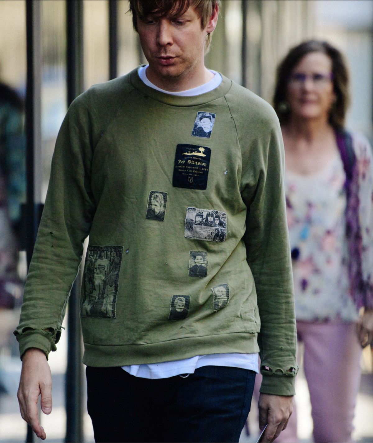 Raf Simons Raf Simons AW 2001 Riot! Riot! Riot! Patched Sweatshirt (M ...