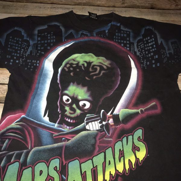 Vintage Rare 1996 Mars Attacks Warner Bros Tshirt | Grailed
