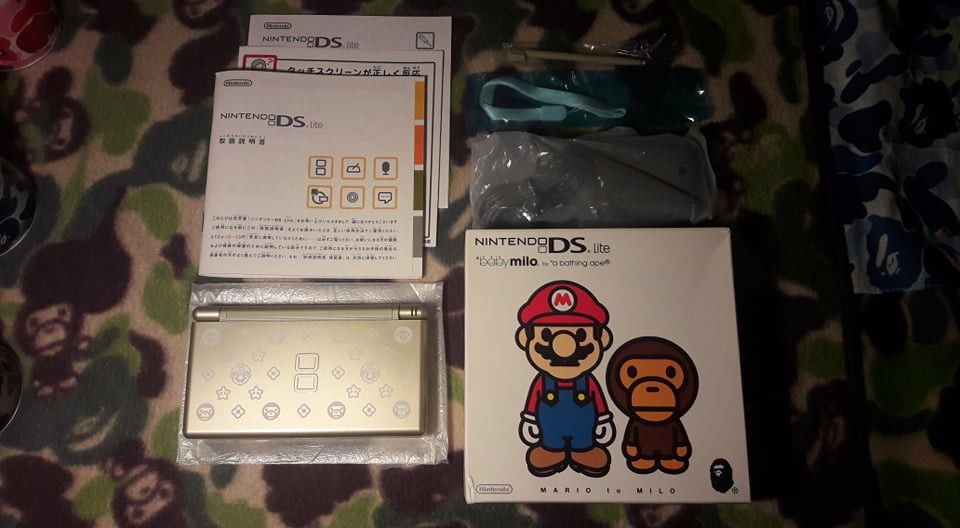 Bape A Bathing Ape x Nintendo DS Lite Gold Mario Bros Baby 2008 | Grailed