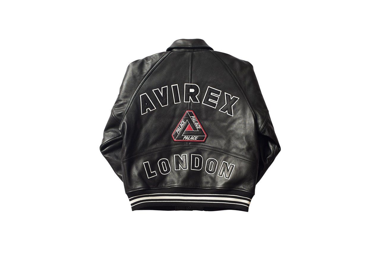 Palace PALACE LONDON AVIREX JACKET BLACK | Grailed