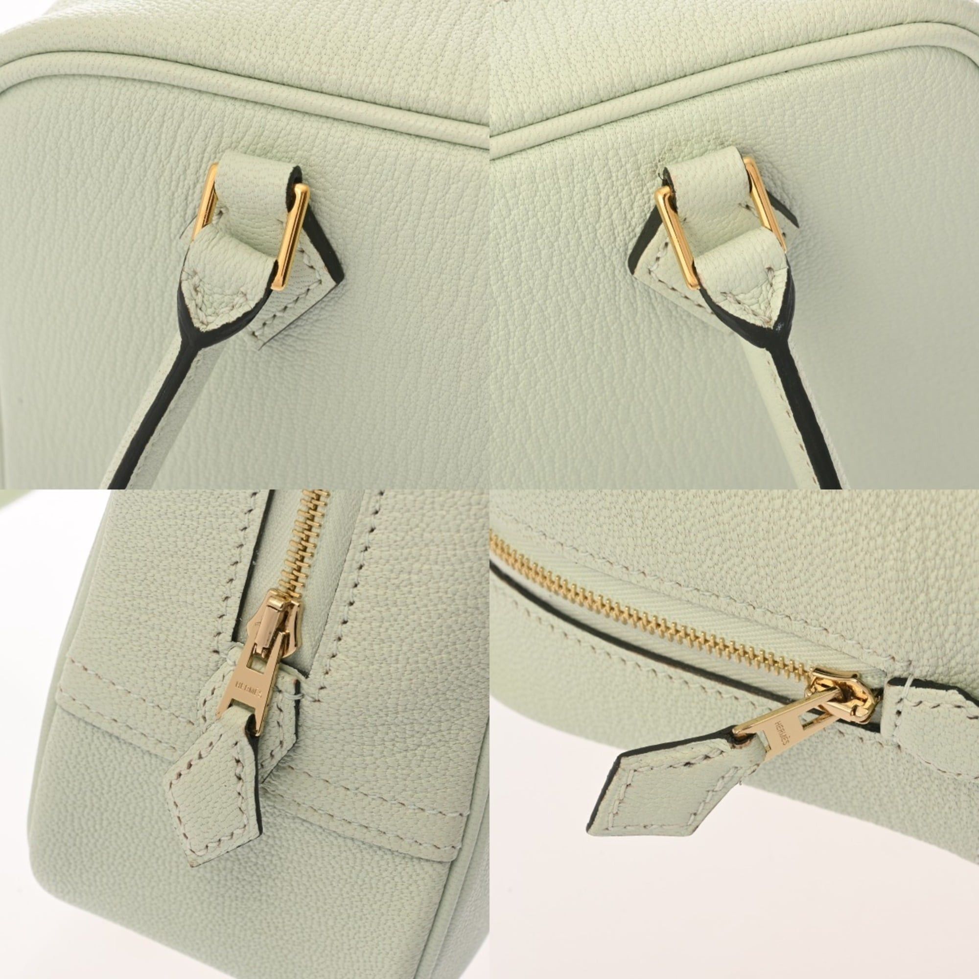 Hermes HERMES Plume Mini Vert Fizz K Stamp (circa 2025) Women's Chevre ...