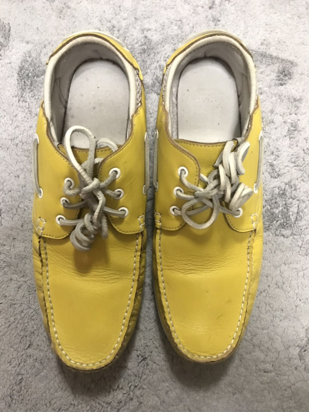 Visvim Vintage Visvim Hockney Leather Yellow | Grailed
