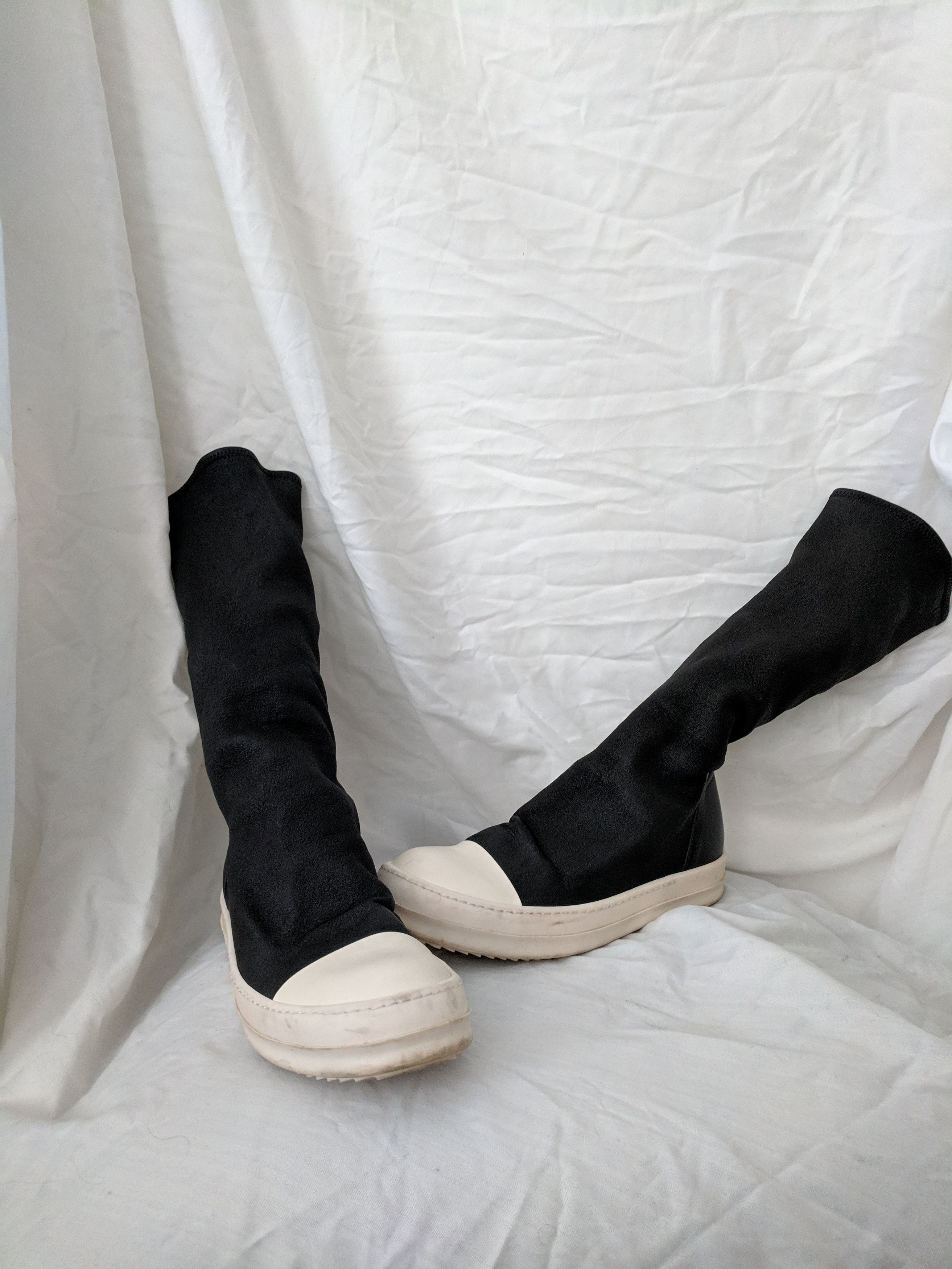 Rick Owens Mainline Leather Sock Ramones | Grailed