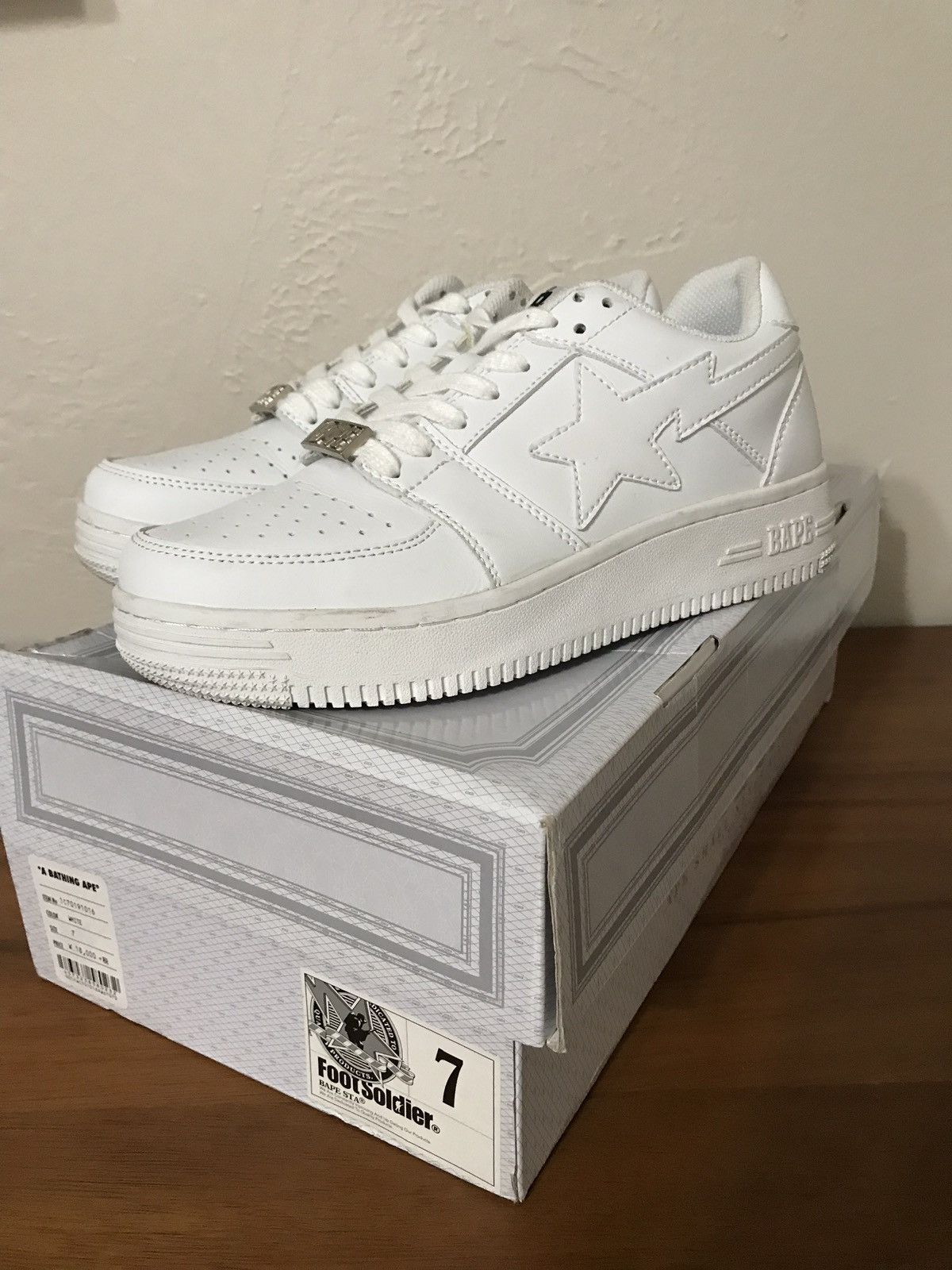 Bape All White Bapesta | Grailed