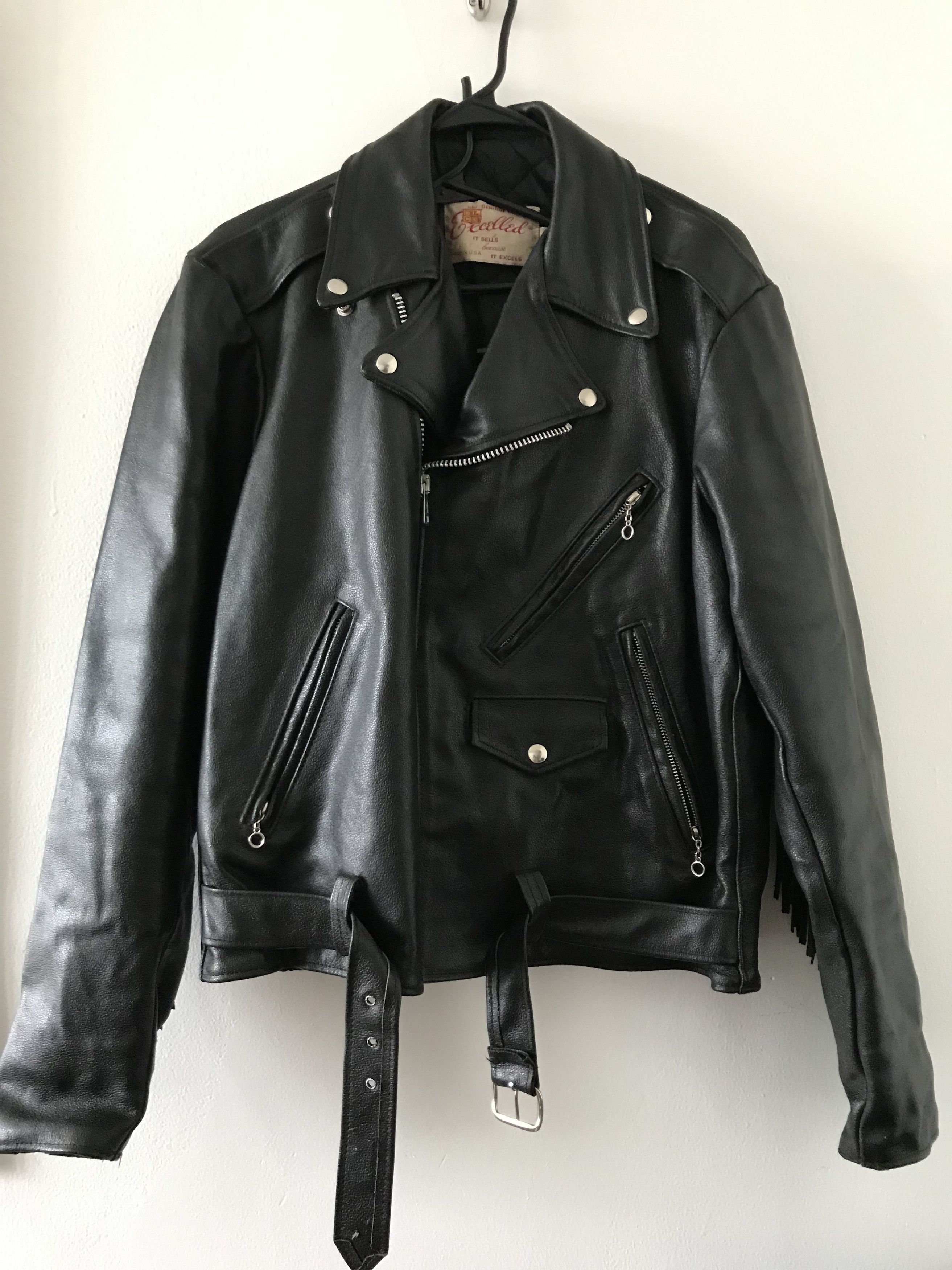 Excelled Excelled Vintage Motorcycle Leather Jacket | Grailed