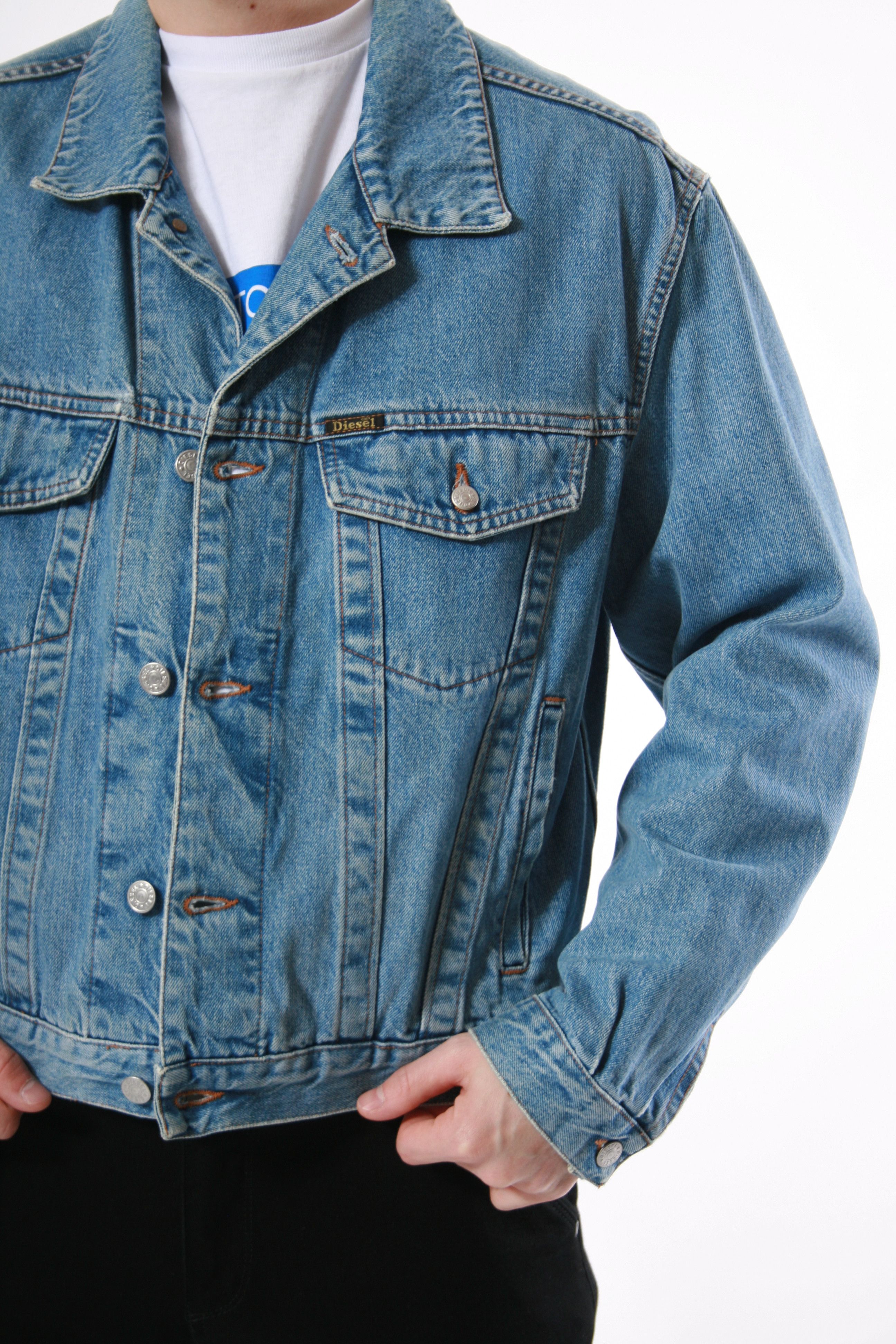 Diesel 90s Vintage Diesel Oldschool Denim Jacket 13837 | Grailed