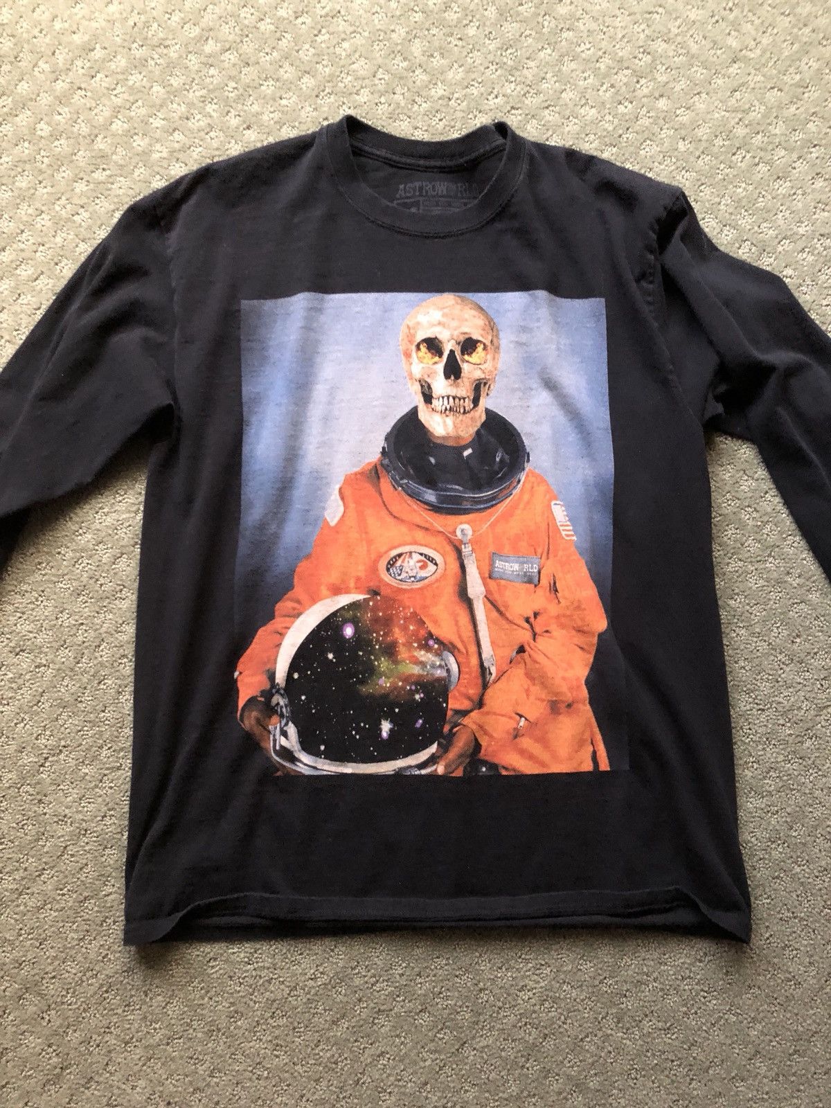 Travis Scott Astroworld Festival Tour Merch Skeleton Astronaut | Grailed