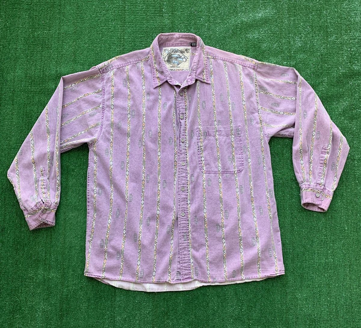 Vintage Vintage 90s Pier Connection Western Abstract Button Shirt | Grailed
